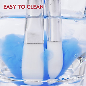 CONDA Paint Brushes Set of 24 Different Shapes Professional Painting Brushes (White)