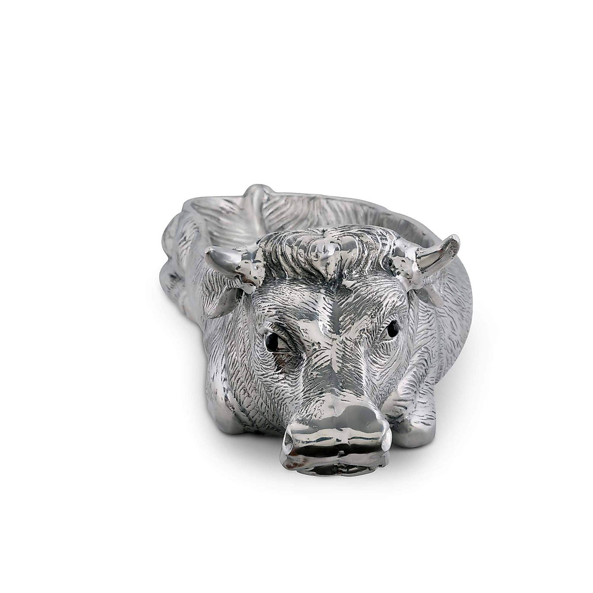 Arthur Court Extra Large Cow Beef Serving Carving Tray Cast Aluminum 36 inch Long x 12 inch Wide