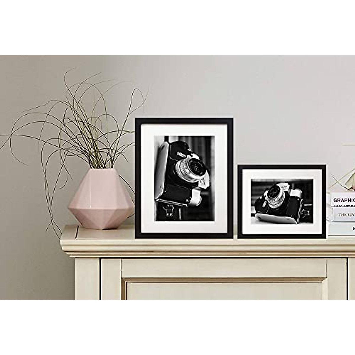 LUOFU 10x12 Picture Frames Set of 2,Black Picture Frame 10x12,Display Pictures 7x9 with Mat or 10x12 without Mat,Multi Photo Frames Collage for Wall Art Decorative or Tabletop Display