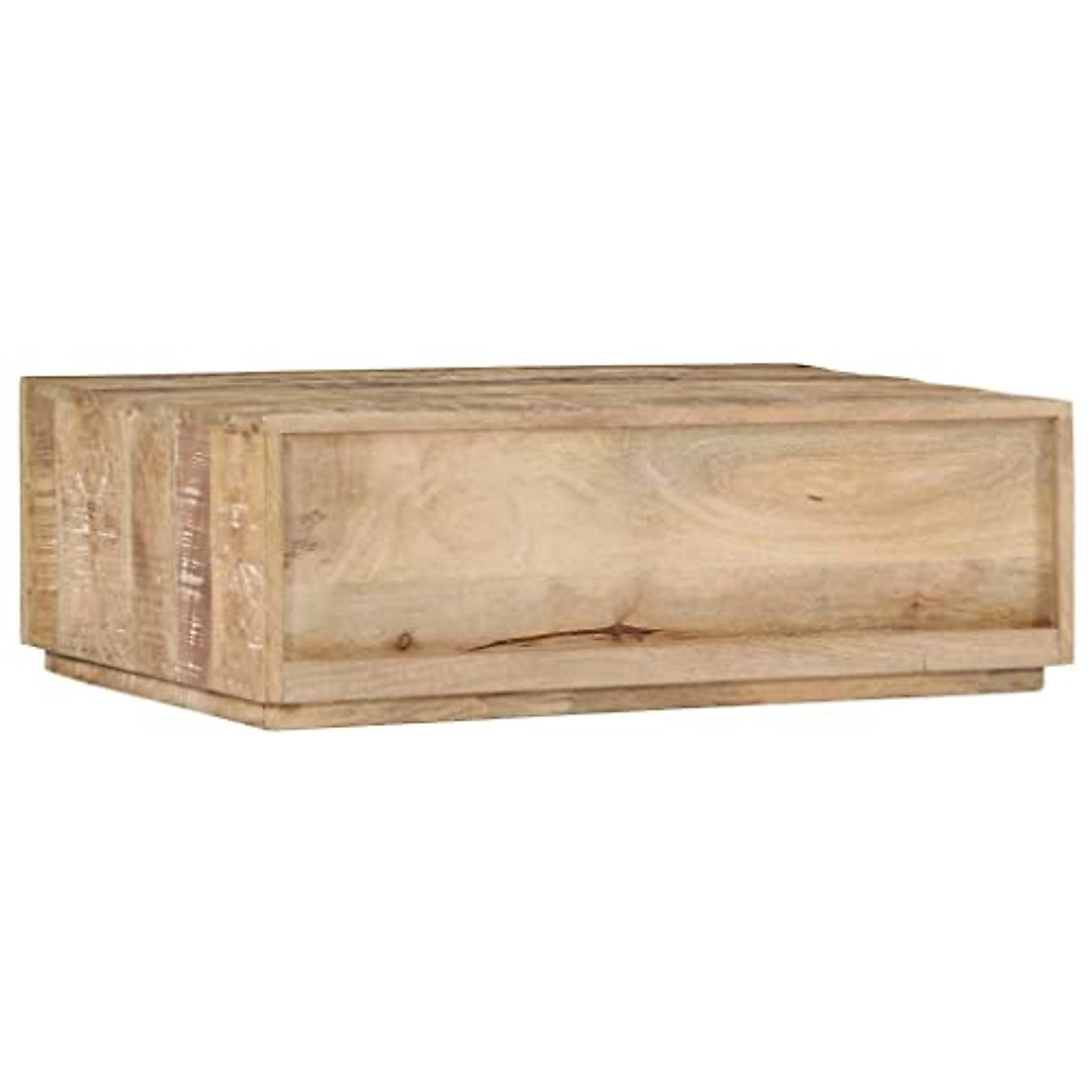 QJBSAVVA Coffee Table 35.4"x23.6"x11.8" Solid Mango Wood,Entrance Table Tray Tables Center Table Low Table Suitable for Meeting Rooms, Reception Rooms, Offices