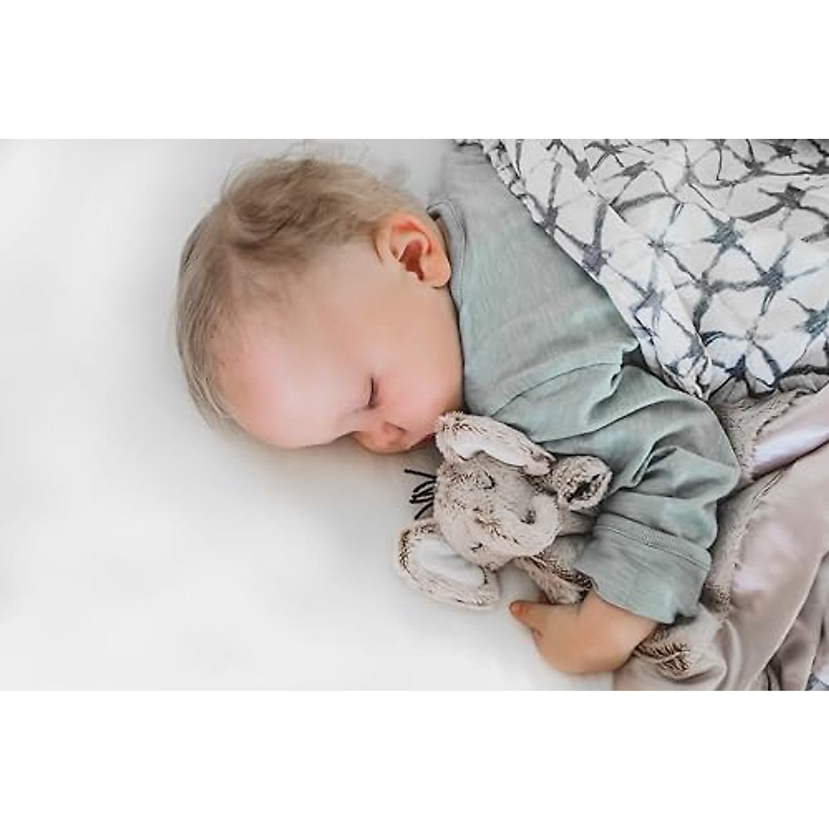 Lucy Darling Little Animal Lover Security Blanket Soft Baby Lovey Baby Gifts for Newborn Boys and Girls Baby Snuggle Toy Baby Elephant Stuffed Animal