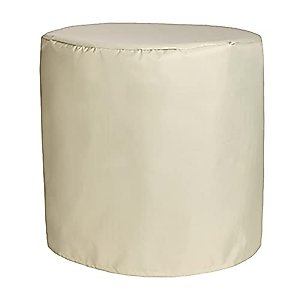 RURGLY 24x24 in Round Garden Patio Furniture Table Cover Waterproof, 420D Heavy Duty Fabric-Double, Breathable Outdoor Furniture Cover