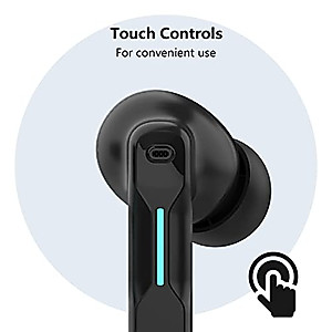 FEDIKER SW4 Wireless Hidden Earbuds for PC/Computer/Laptop/Mobile - Dongle & Bluetooth - 40ms Low Latency - 4 Mics – Gaming - Work Headset/Headphones for Office