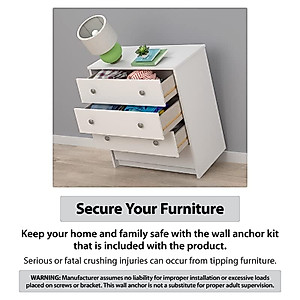 Ameriwood Home Monterey 4 Drawer Dresser in Black Oak