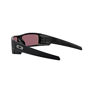 Oakley Men's Oo9014 Gascan Rectangular Sunglasses, Matte Black/Prizm Sapphire Iridium Polarized, 60 mm