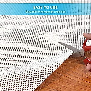 ZAKRA Non Slip Rug Pads,Anti Skid Carpet Mat,Provides Protection and Cushion for Area Rugs, Carpets and Floors,Extra Strong Grip and Thick Padding for Safe.(2x6 Ft)
