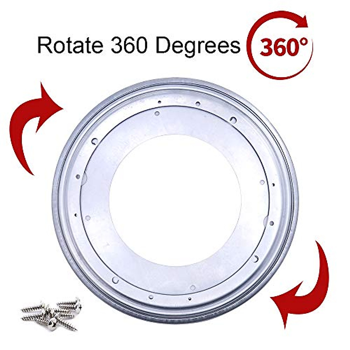 DGQ 12" Lazy Susan Hardware 1000lb Load Capacity Lazy Susan Turntable Bearing Round