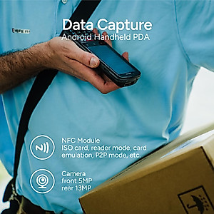MEFERI Android Barcode Scanner ME40K, Equip with SE4710 Zebra Scanner, 4”Screen 4+64GB 5180mAh, Android 12 PDA Handheld Computer with Keypad Qualcomm CPU, 1D/2D/QR, Rugged 4G GPS NFC, PDA for WMS