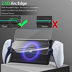 Ltezixal [2packs Screen Protector For Sony Playstation PS5 Portal 8 inch, Anti-Scratch, 9H Hardness,Touch Sensitive,Bubble Free Screen Protector for Sony Playstation PS5 Portal Handheld Game.