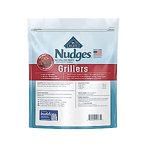 Blue Buffalo Nudges Grillers Natural Dog Treats, Steak, 36oz Bag
