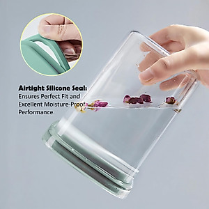 EleganceEssentials Container Set, Canisters Sets for the Kitchen, Flour Sugar Storage Containers, Airtight Food Storage Containers, Food Storage Containers with Lids Airtight (Gray, 6-Piece)