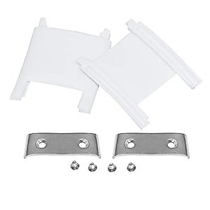 Learsoon Replacement Headband Bezel + Metal Tab Clip Screw Set Repair Part Compatible with Beats by Dr.dre Solo HD Wireless Headphones (White)