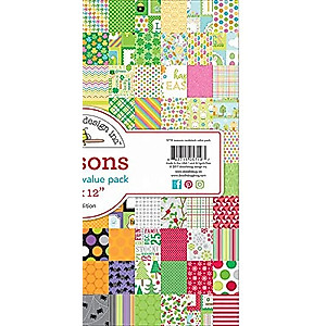 DOODLEBUG 5719 Value Kit Cardstock 12"X12", 50 Sheets