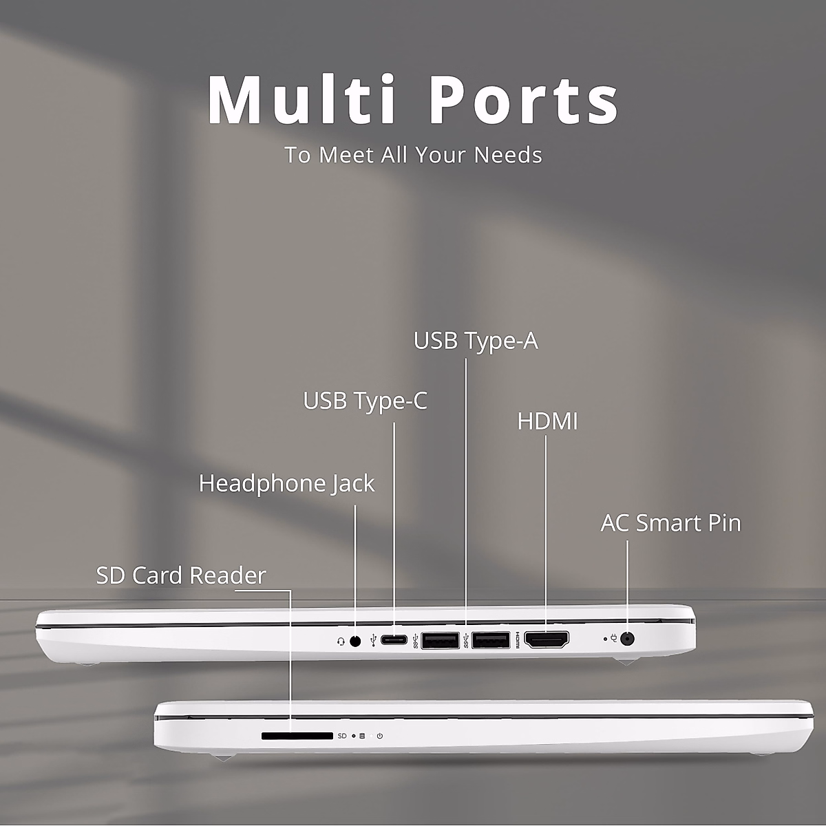 HP Stream 14-inch Laptop, Intel Celeron N4000, 4 GB RAM, 64 GB eMMC, Windows 10 Home in S Mode With Office 365 Personal For 1 Year (14-cb187nr, Diamond White)