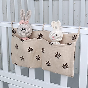 LANGYI Bedside Hanging Bag For Baby Crib Diaper Storage Bag Crib Organizer Bag Nappy Bag Dormitory Bed-Bunk Organizing Bag Bedside Organizer Bag
