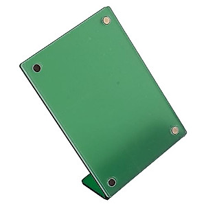 Slanted Back Photo Frame, Self Standing Photo Frame Durable Wide Application for Business Cards for Livingroom (Green)