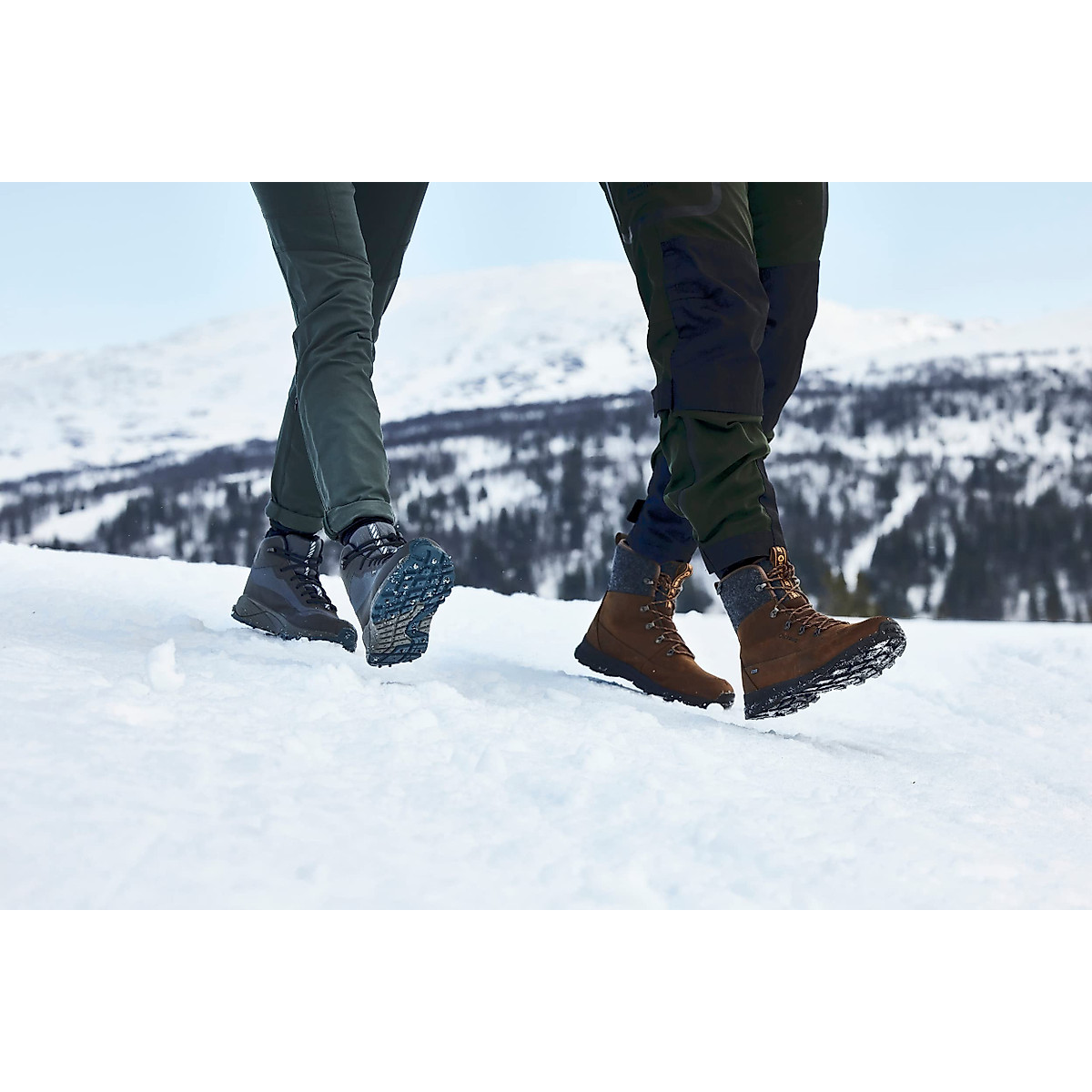 Icebug Mens Adak Michelin Wic Woolpower Winter Walking Boot with Traction Sole, Coffee/Grey, 11.5