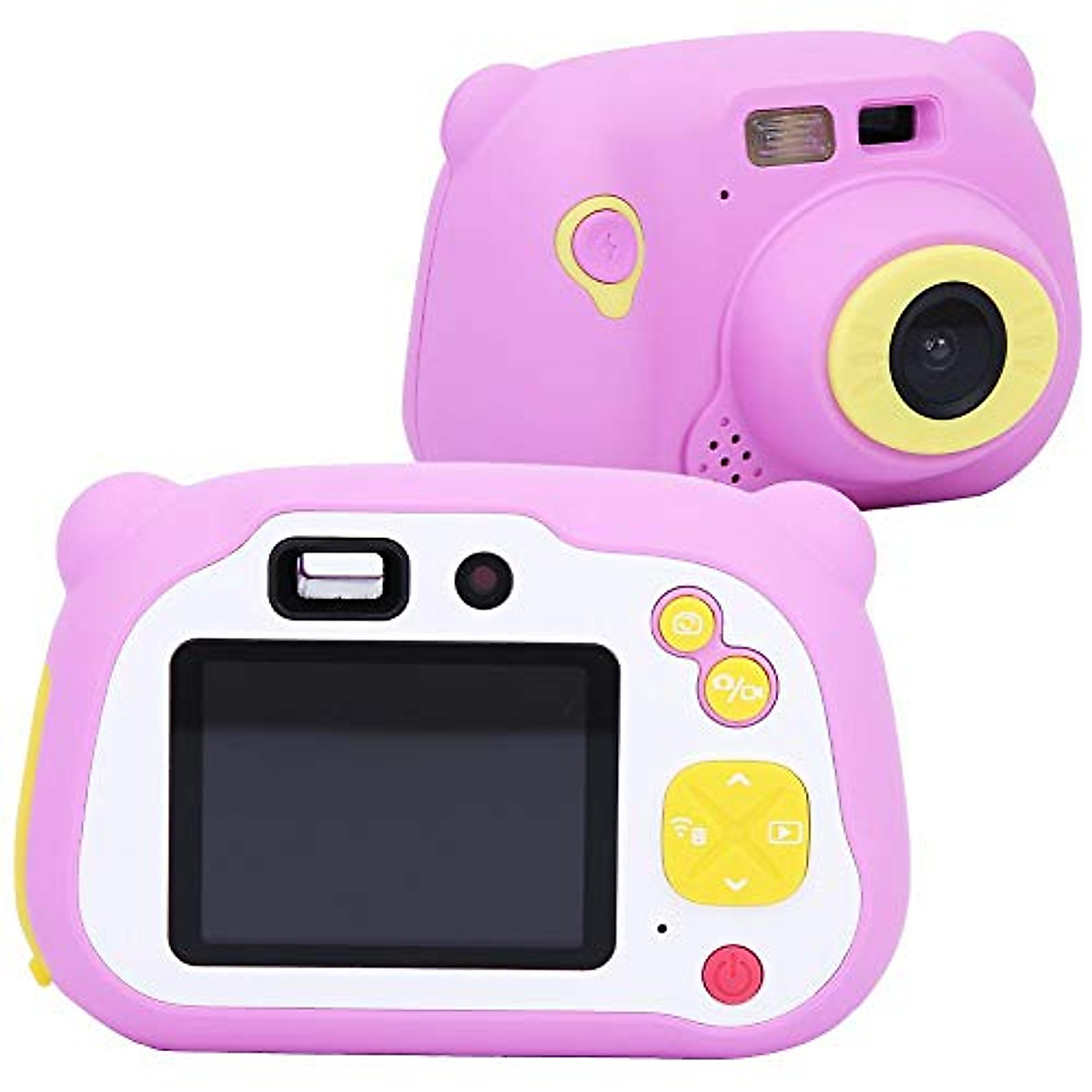 Kids Camera,1080P 12MP HD WiFi Dual Lens Digital Camera,1200w high Definition Front and Rear Camera, WiFi Sharing,Support 64GB TF Card, Choice for Kids 3-10 Years Old Kids(Pink)