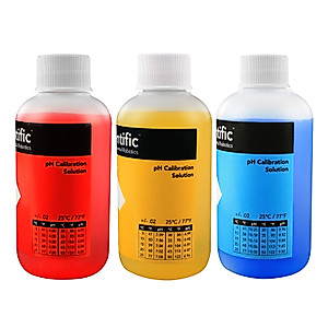 Atlas Scientific pH 4.00, 7.00, & 10.00 Calibration Solution 125ml - 4oz (Pack of 3)