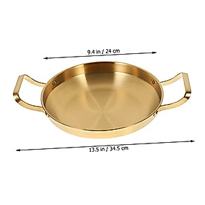 Yardwe Korean Army Pot Metal Cooking Utensils Japanese Omelette Pan Nonstick Korean Soup Pot Food Steamer Korean Ramen Pots Stock Pot Pasta Pot Household Pan Home Pan Cooking Tool Asia