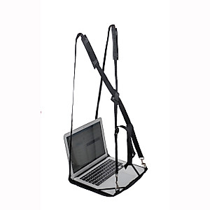 STRONG HOLD Laptop Harness,Standing Desk,Walking Desk,Tablet Harness,Book Harness,Portable Laptop Stand,Travel Laptop Stand(SH-LSHN01)