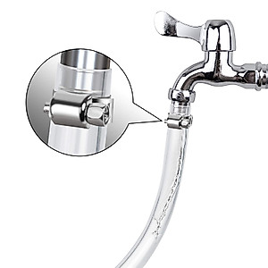 3/4" ID 1" OD Clear Vinyl Tubing - 25 Feet, 30 PSI, Flexible Plastic Tubing, BPA Free and Non-Toxic, Multipurpose Soft Tube Comes with 2 Hose Clamps