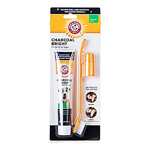 Arm & Hammer for Pets Dog Dental Care Fresh Breath Kit for Dogs | Includes Arm & Hammer Baking Soda Dog Toothpaste and Dog Toothbrush | Dog Plaque Removal Kit