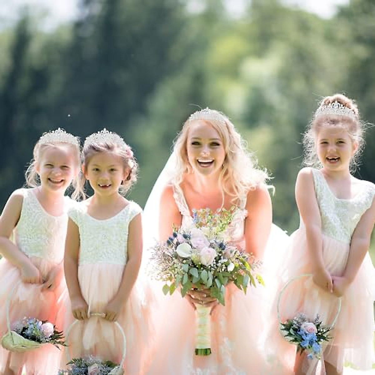 Crown, Tiara, Silver Crown, Crowns for Women Girls, Princess Queen Tiara Crown Headband Crystal Crown Bride Wedding Birthday Party Prom Quinceanera Hair Accessories Christmas Halloween Crown Gifts