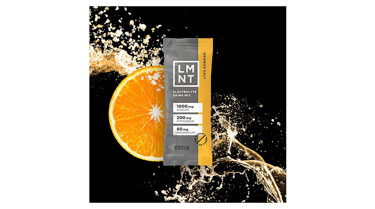 LMNT Zero Sugar Electrolytes - Orange Salt Drink Mix (30 Count)