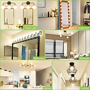 winshine 8 Pack Globe Bathroom Light Bulbs 4000K Natural Daylight, 5W G25 LED Vanity Light Bulb 60W Equivalent, Makeup Mirror, Standard E26 Medium Base, 550LM, Non-dimmable,8 Count (Pack of 1)