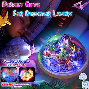 Y YOFUN Make Your Own Dinosaur Night Light - Dinosaur Toys for Kids, Dinosaur Decor, Dinosaur Craft Kit, Arts and Crafts Night Light, Gifts for Boys Age 5 6 7 8 9 10 Years Old