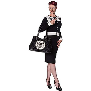 Lost Queen Women's Purse Handbag Shoulder Bag | Gothic Dark Goth Victorian (Call of the Phoenix Black)