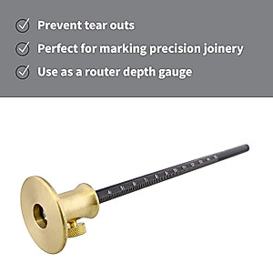 DCT Wood Marking Gauge Woodworking Marking Knife – Dovetail Marker Wood Scribe Woodworking Marking Gauge Marking Tool