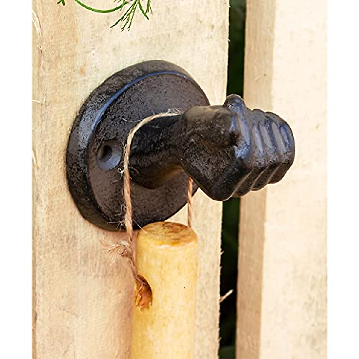 Pearlead Wall Mounted Cast Iron Coat Hook with Mounting Hardware Heart Finger Hook Single Wall Hook Rack Clothes Hanger Organizer for Home, Office, Hotel Decoration (Heart Finger)