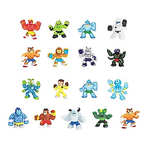 Heroes of Goo Jit Zu - 2 Pack of Glow in The Dark Action Figures, Thrash Vs Rockjaw