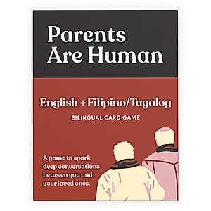 Parents Are Human Bilingual Conversation Cards, English + Filipino