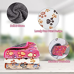 YUEPET Waterproof Guinea Pig Blankets Washable 3 Pack Small Animal Fleece Cage Liners Pet Soft Sleep Mat Pad Cover Warm Flannel Throw for Hamster Guinea Pig Rabbit Chinchilla Hedgehog Ferret 23"×16"