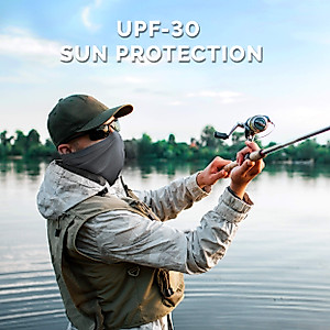 Back Bay Cooling Summer Neck Gaiter with UPF30 UV Sun Protection, Breathable Workout Gator Face Mask
