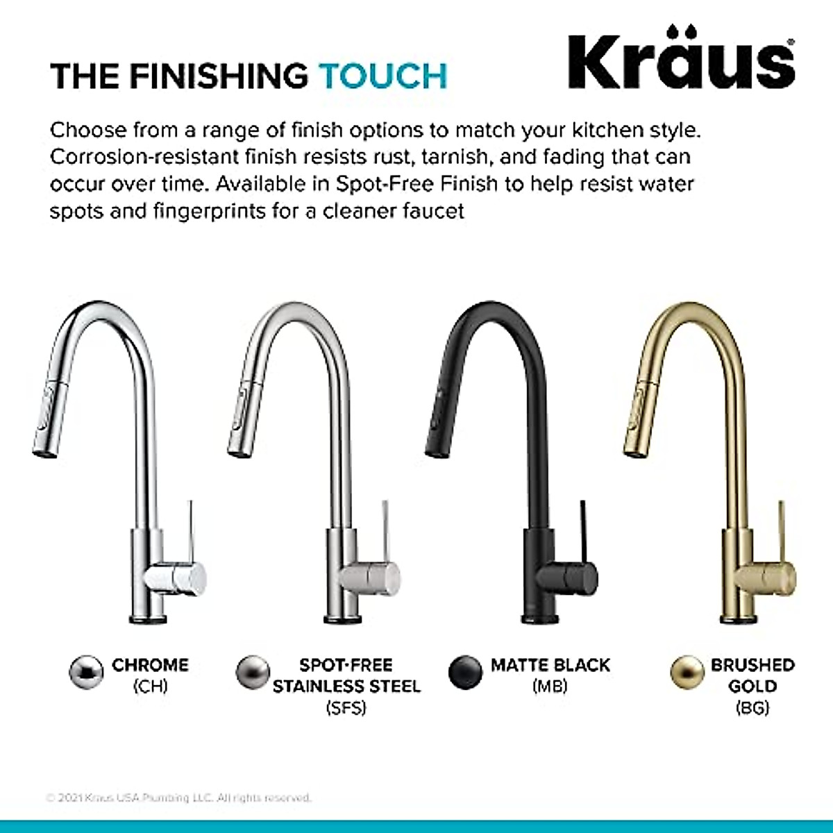 Kraus KTF-3104SFS Oletto Contemporary Single-Handle Touch Kitchen Sink Faucet with Pull Down Sprayer, 16 5/8 Inch, Spot Free Stain