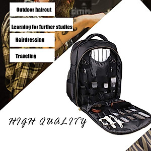 NADAENMF Portable Barber Bookbag Hairstylist Backpack for Clippers and Supplies, Barber Tool Bag Organizer Multifunction Travel Backpack Cosmetic Organizer Storage hairdressing Tool Bag
