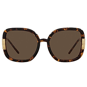Tory Burch TY9063U Women's Sunglasses Dark Tortoise/Solid Brown 56