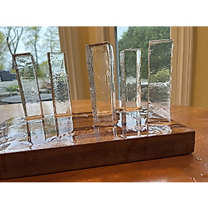 ClearlyFrozen 10 x 2 Inch Clear Ice Cube Maker Plus Interchangeable 6 x 5 Inch Clear Ice Spear Mold