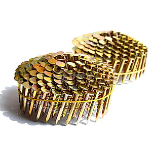 Coil Roofing Nails 1-1/4" x 0.120 Electro Galvanized, 15 Degree - 720pcs (120pcs per coil, 6coils per box) - DHCRN-114.120-720