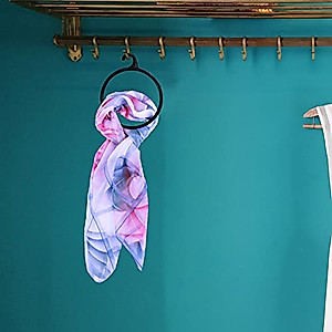 Levemolo 40pcs Hooks Necktie Neckties Belts Multifunctional Shawl Belt Rings Saver Circle Multipurpose Pashminas Storage for Clo Scarf Plastic Holder Hanging and Legging Tie Ring Scarves