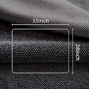 MR.LUSTRE Microfiber Drying Towels for Cars Large Single Sided Durable Layer Professional Grade Super Absorbent Car Cleaning Towel Auto Detailing Cloth, 35x28 inch, 1 Pack, 1 Piece
