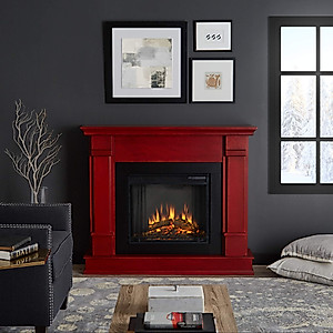 Real Flame G8600E-W Silverton Electric Fireplace, Medium, White