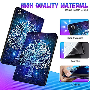 Uppuppy for Samsung Galaxy Tab A7 Lite Case 8.7 Inch for Kids Cute Cool Folio Women Teen Girls Tree Design Tablet Cover for Samsung Tab A7 Lite Case, SM-T220/T225/T227