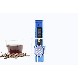 Third Wave Water Digital PH Meter for Coffee, Water, Pool, and Aquarium - High Accuracy PH Tester with 0.01 Precision - Versatile PH Pen and Reader, Ideal for Household Drinking and Food Testing