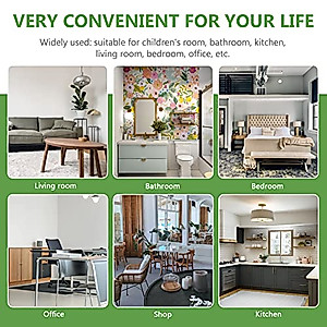 Zerodeko Rattan Trash Can Wicker Woven Waste Paper Basket Bohemian Wastebasket Rustic Farmhouse Laundry Storage Basket for Home Office 30x28cm