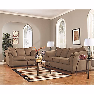 Signature Design by Ashley Darcy Casual Plush Loveseat, Brown